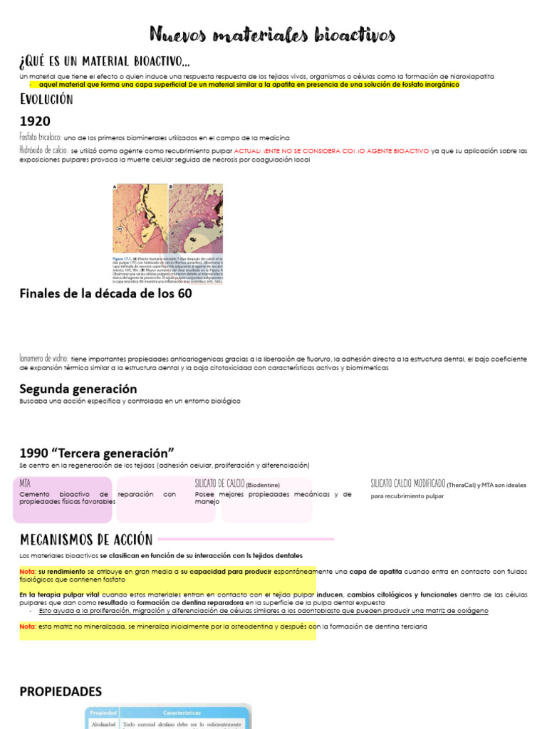 Materiales Bioactivos | PDF