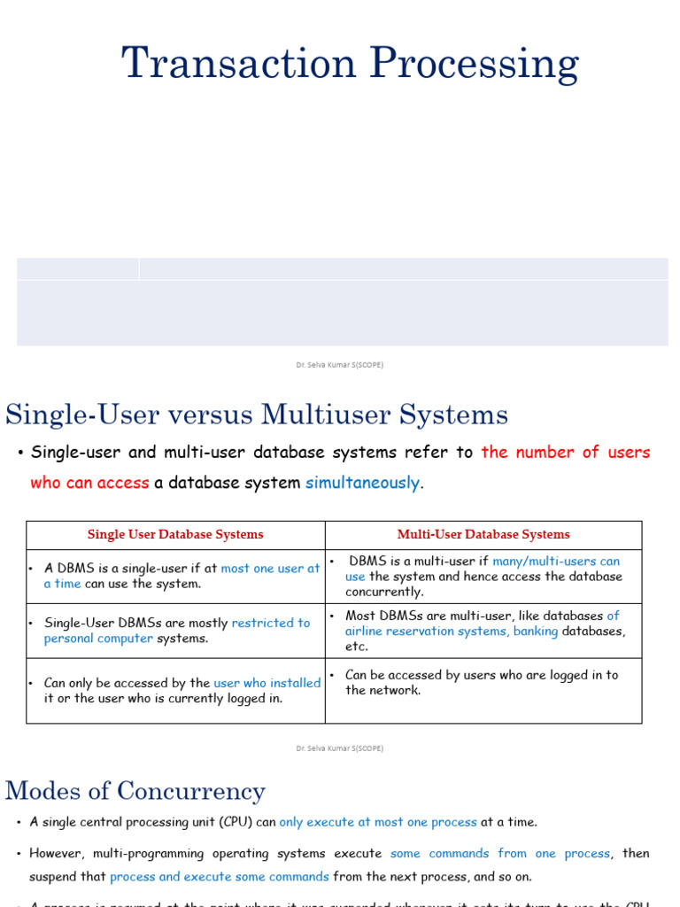 Transaction Processing | PDF