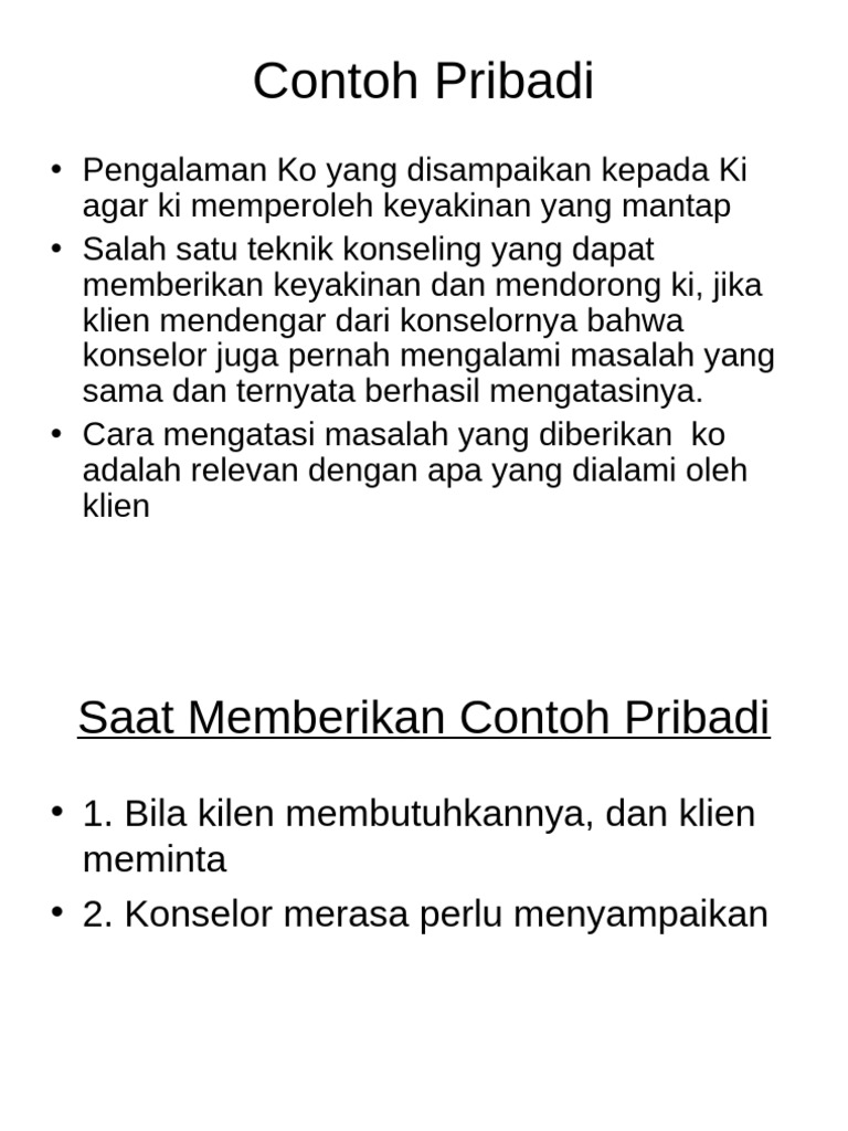 Contoh Pribadi | PDF