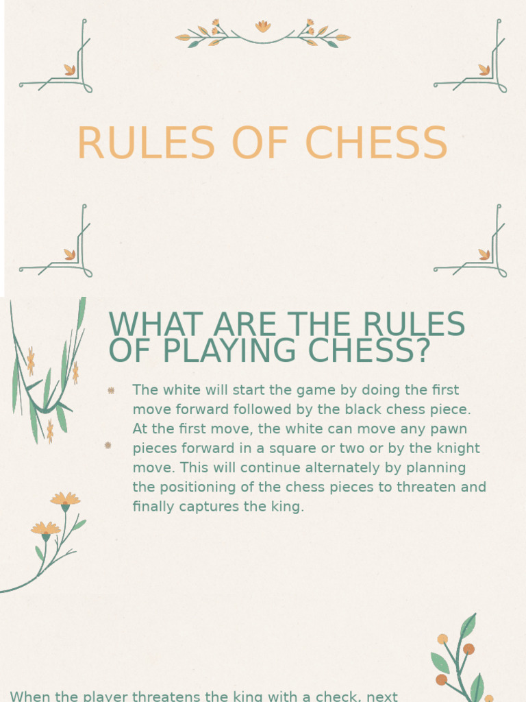 Rules of Chess (Autosaved) | PDF