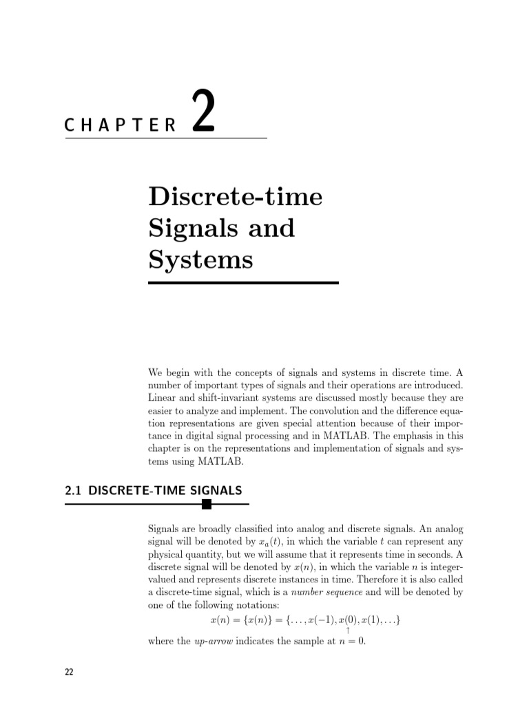 Discrete Time Signals and Systems | PDF Discrete Time Signals and Systems | PDF