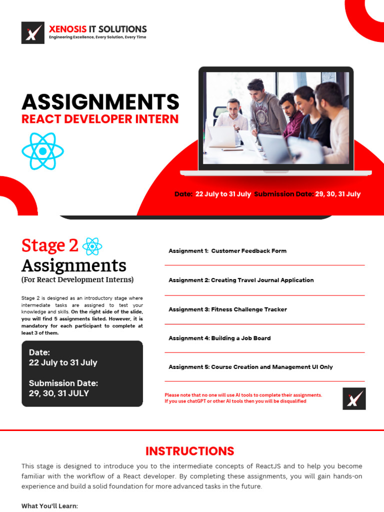 React - Stage 2 Assignment (Xenosis) | PDF | Computing | Software