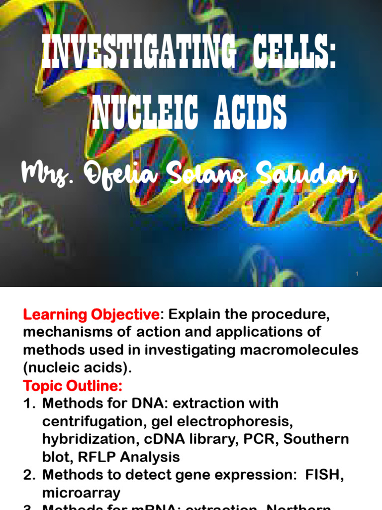 Methods. Nucleic Acids | PDF