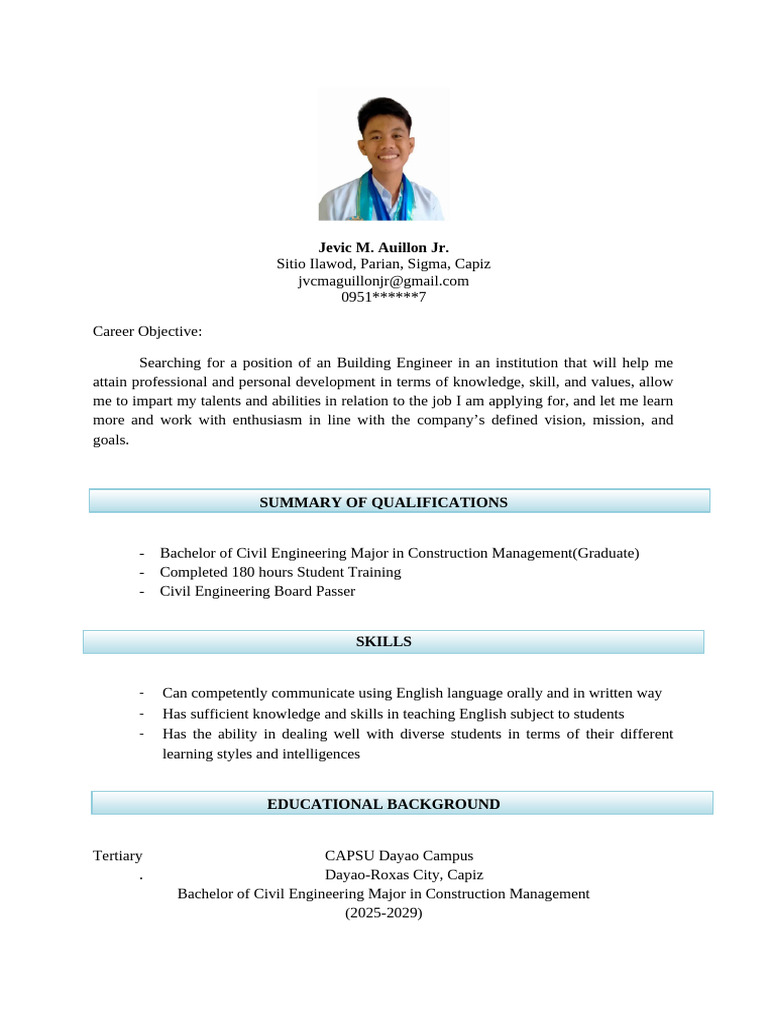 Sample Resume | PDF