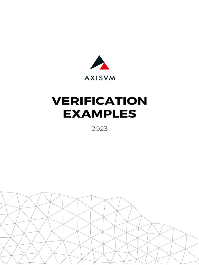 Verification Examples Axisvm | PDF