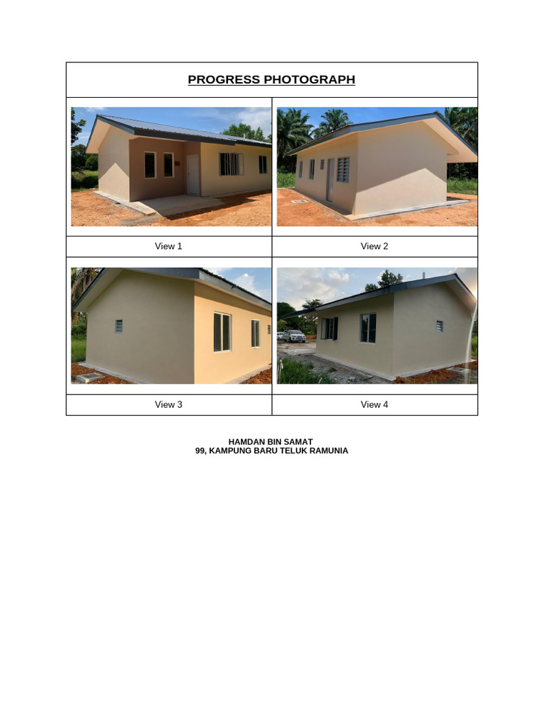 Kampung Teluk Ramunia Baru Progress Photograph (Claim) | PDF
