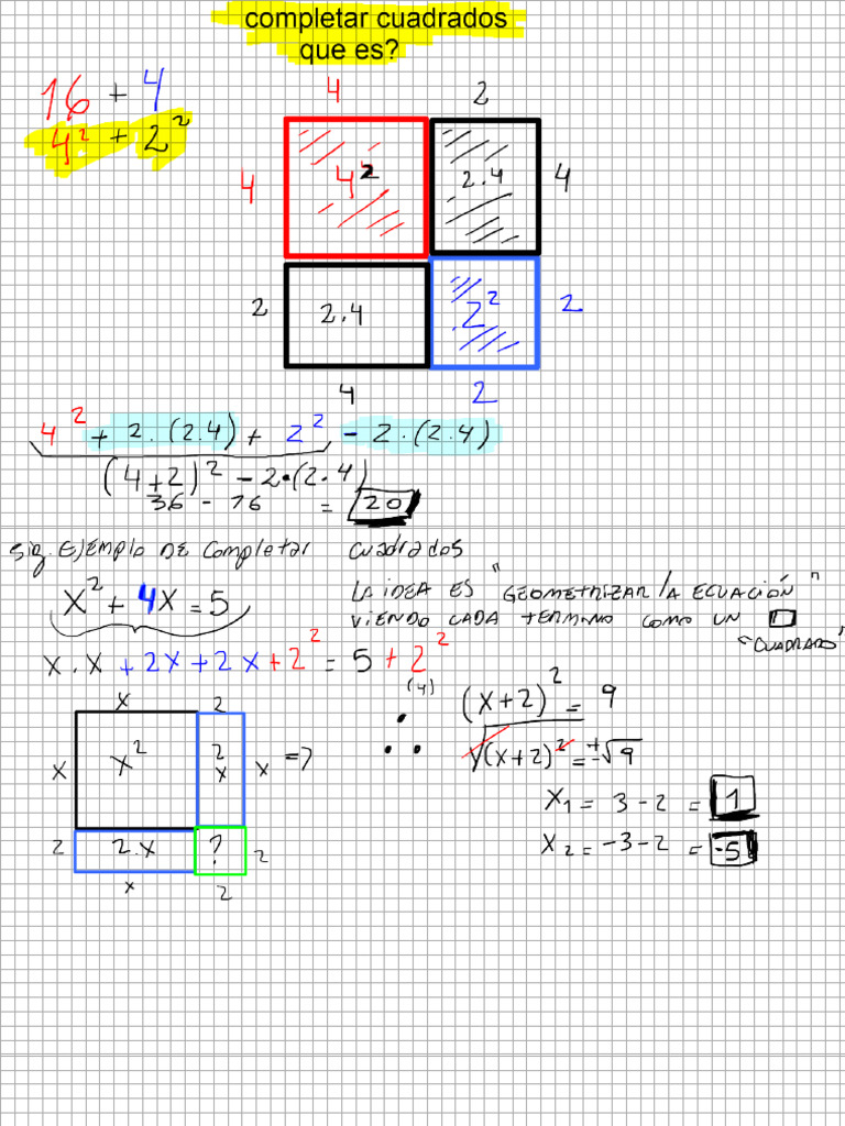 Ejemplo de Completar Cuadrados | PDF