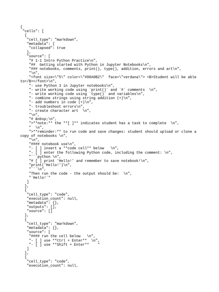 Quiz01 1-1 IntroPy | PDF