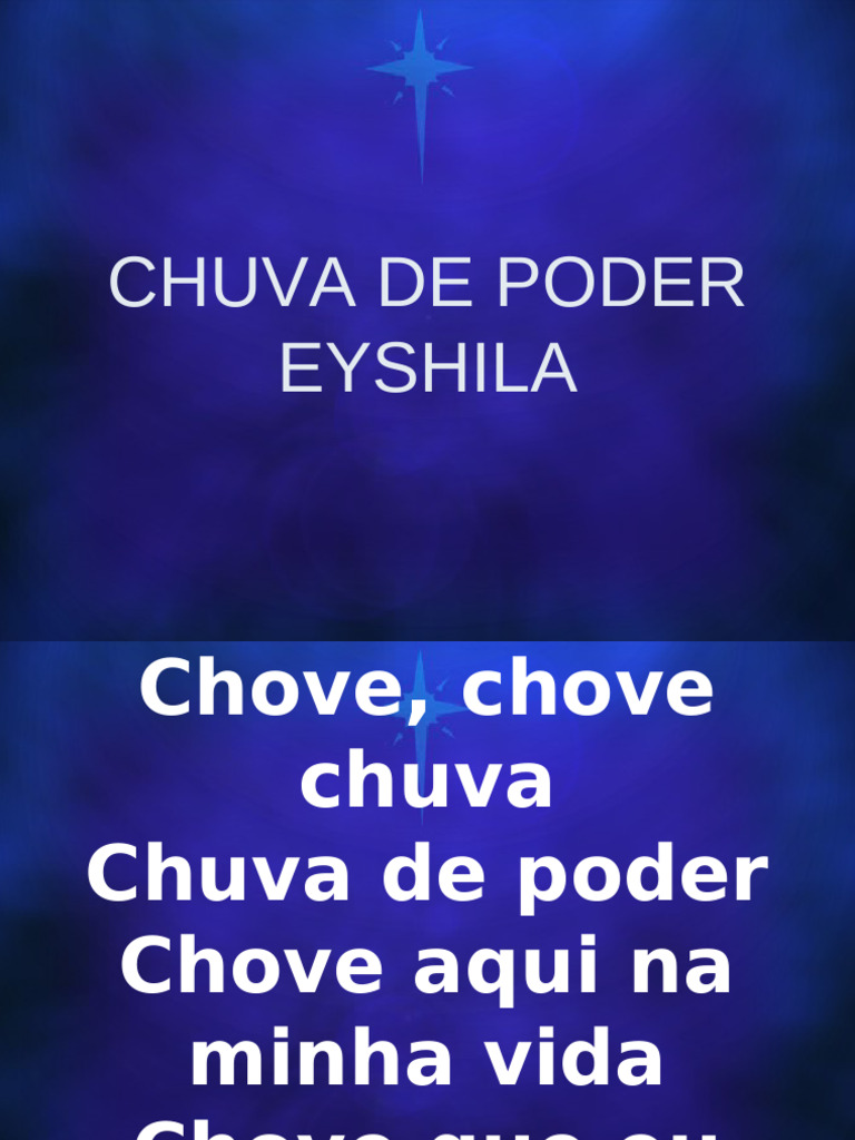 Chuva de Poder - Eyshila | PDF