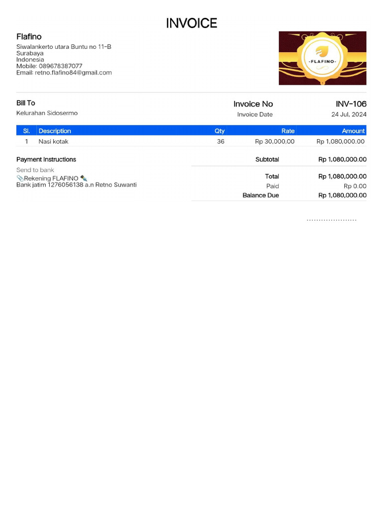 Invoice-INV-106 | PDF