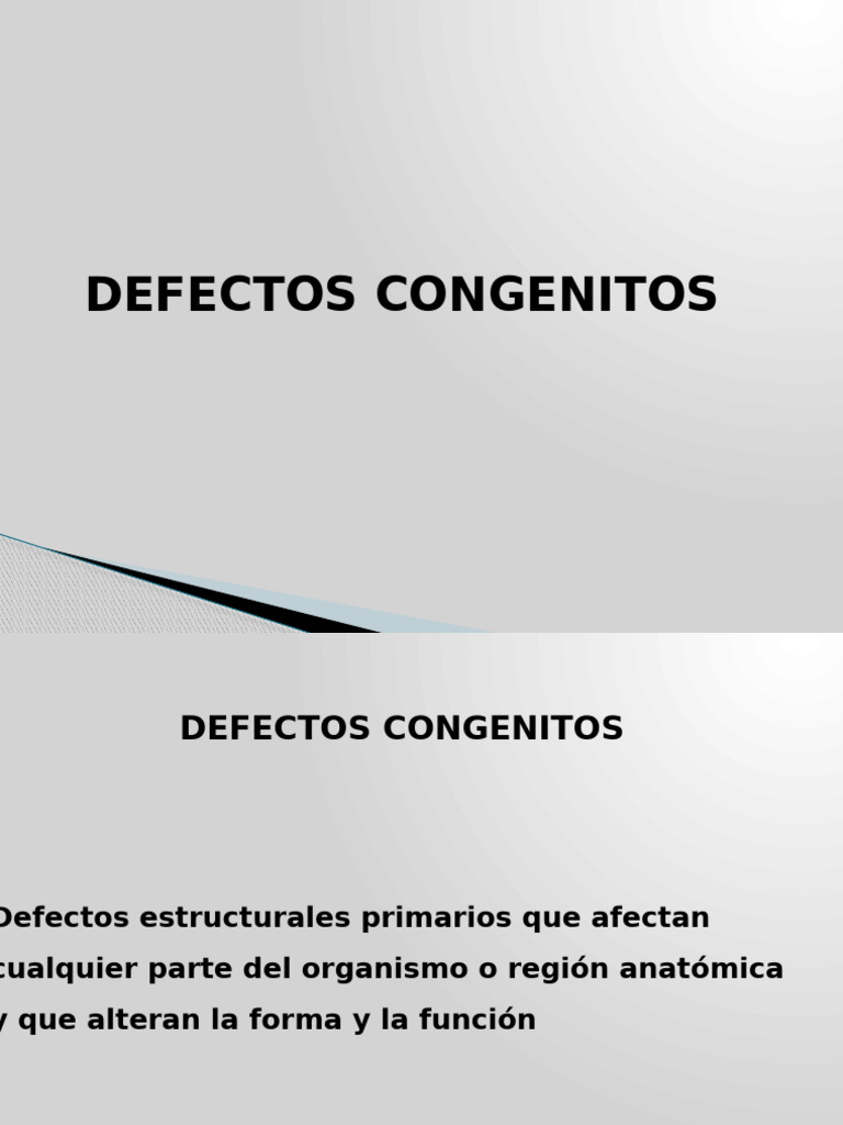 Defectos Congenitos | PDF