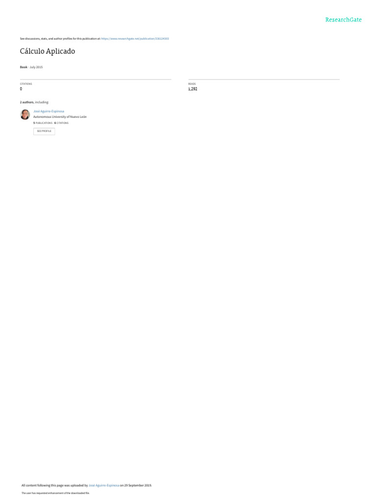Calculo Aplicado | PDF