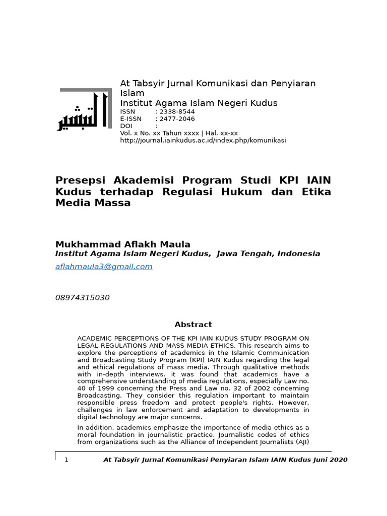 Jurnal Kualitatif | PDF
