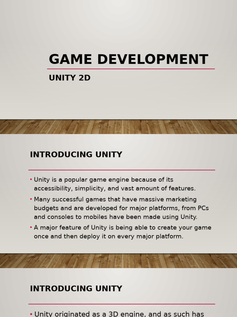 Game Development - Lecture 1 | PDF