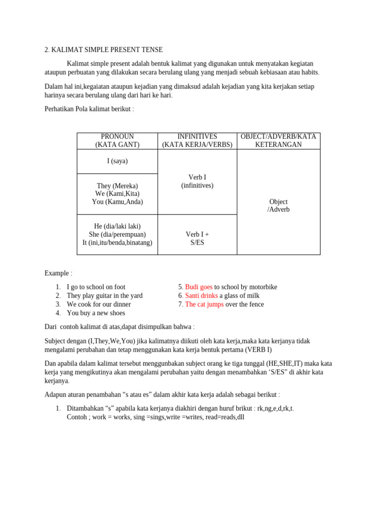 2. SIMPLE PRESENT | PDF