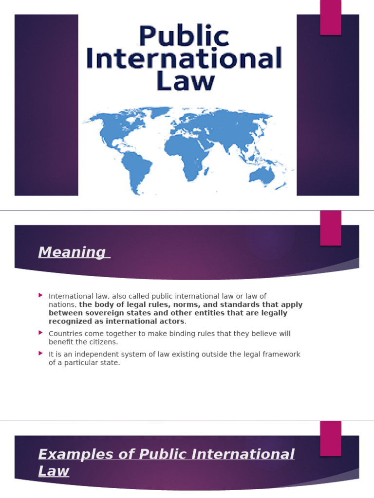 Public International Law & Human Rights | PDF
