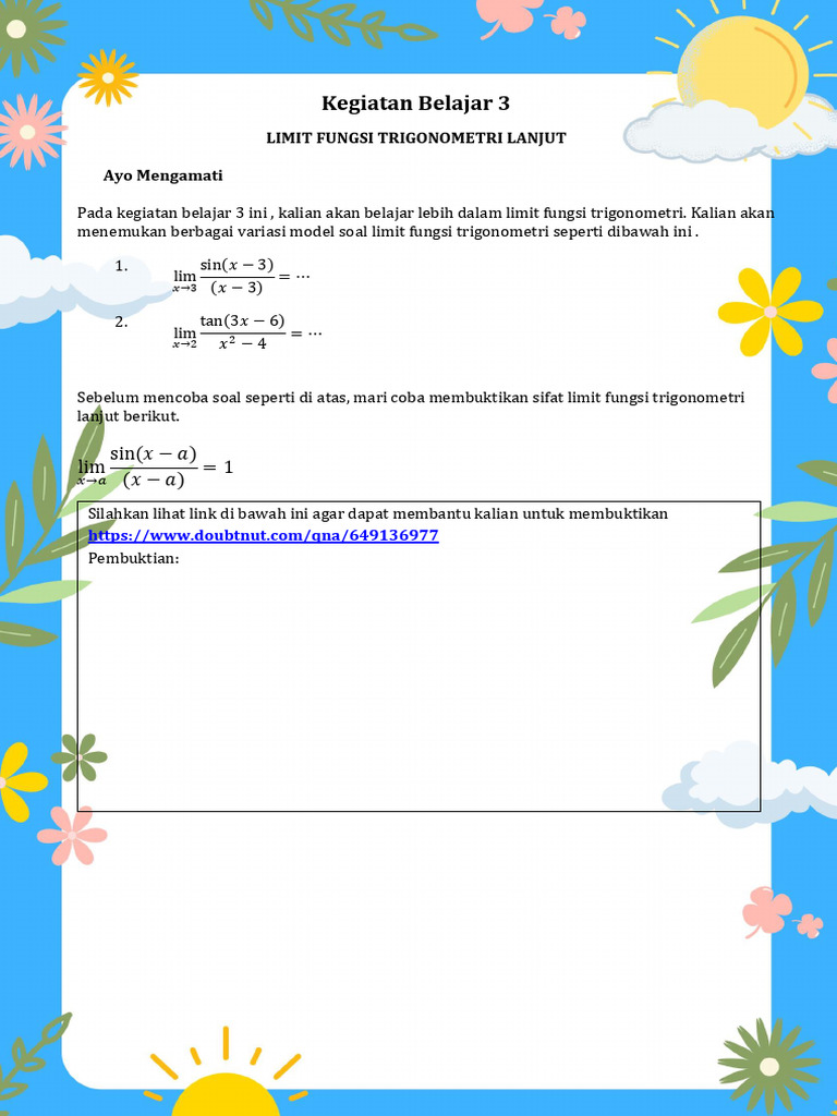 KB 3 Limit Trigono New-1-2 | PDF