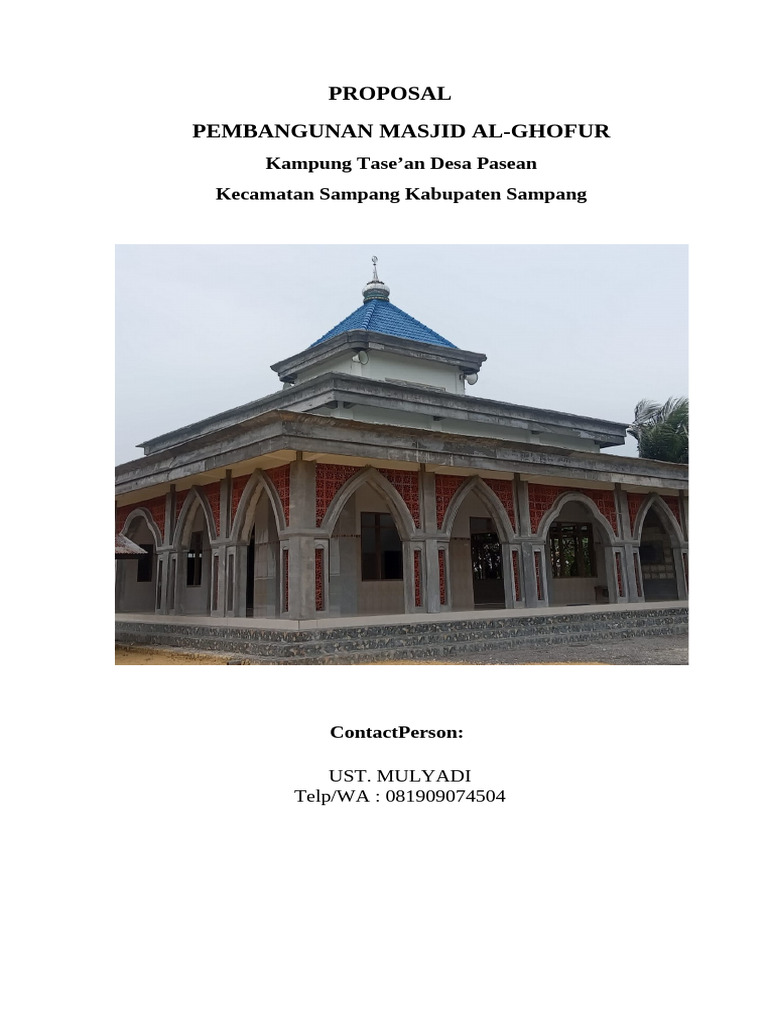 RAB + PROPOSAL Revisi GAMBAR | PDF