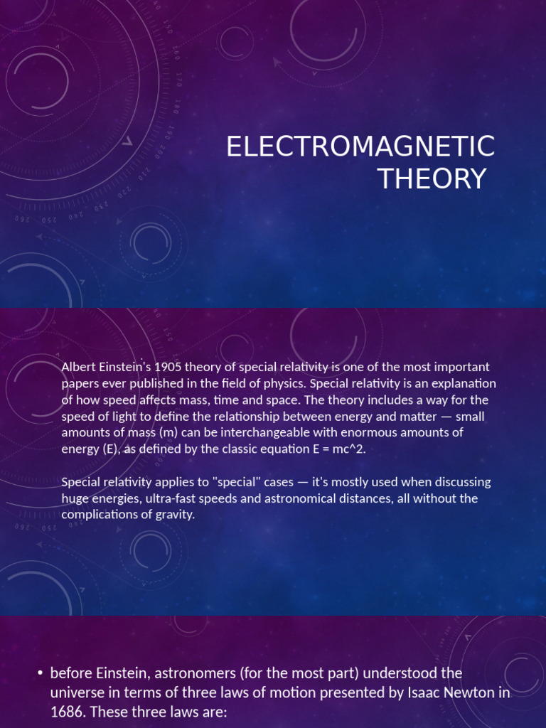 Electromagnetic Theory | PDF | Inertia | Philosophy