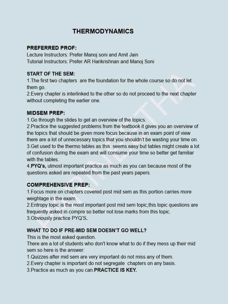 Fresher's Guide Pages | PDF