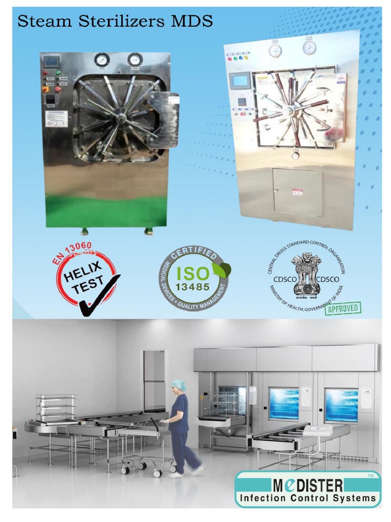 Medister Ractanular Steam Sterilizer Brochure | PDF