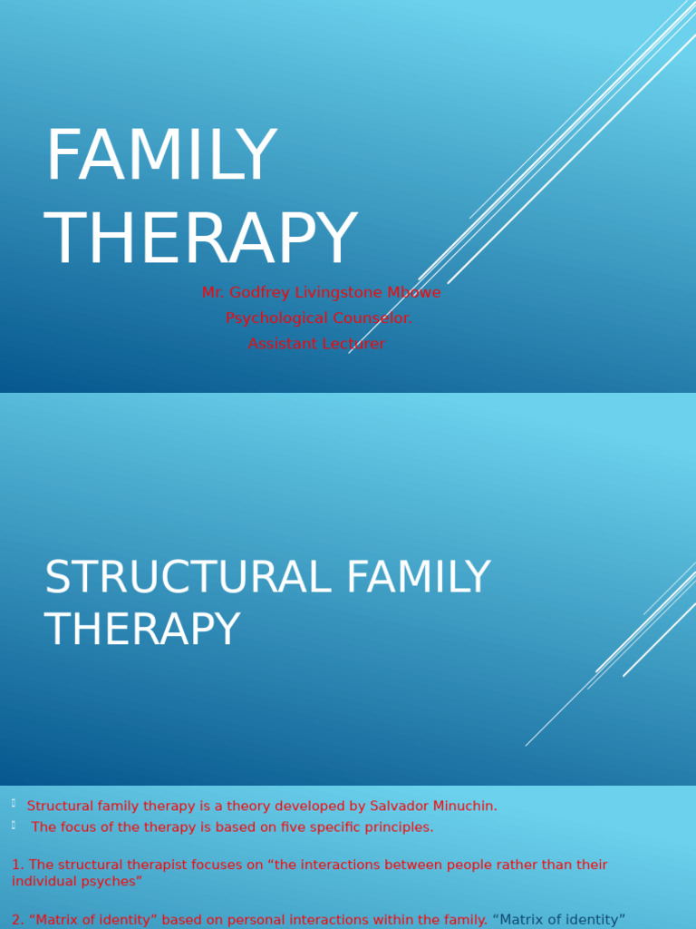 Session 5. Family Therapy | PDF | Psychotherapy | Family Therapy
