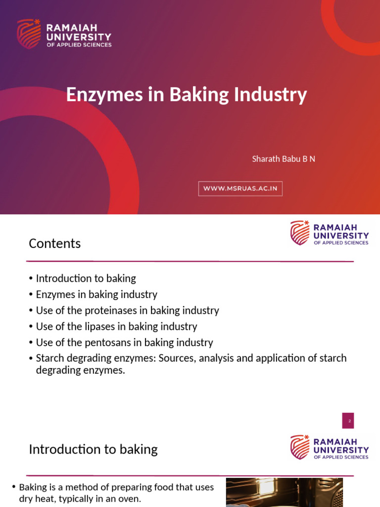 Unit-5 Enzymes in Baking Industry-Old | PDF