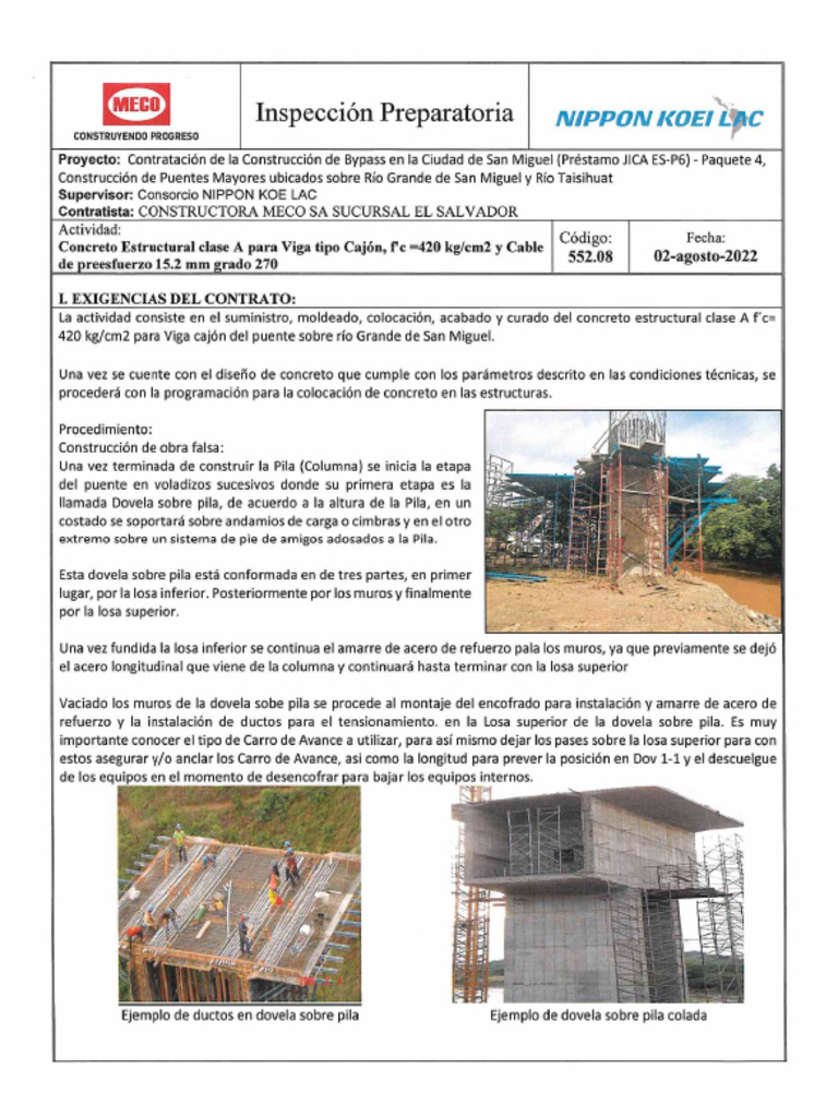 Preparatoria Con Estructura Clase A, F C 420 Dovelas y Acero de ...