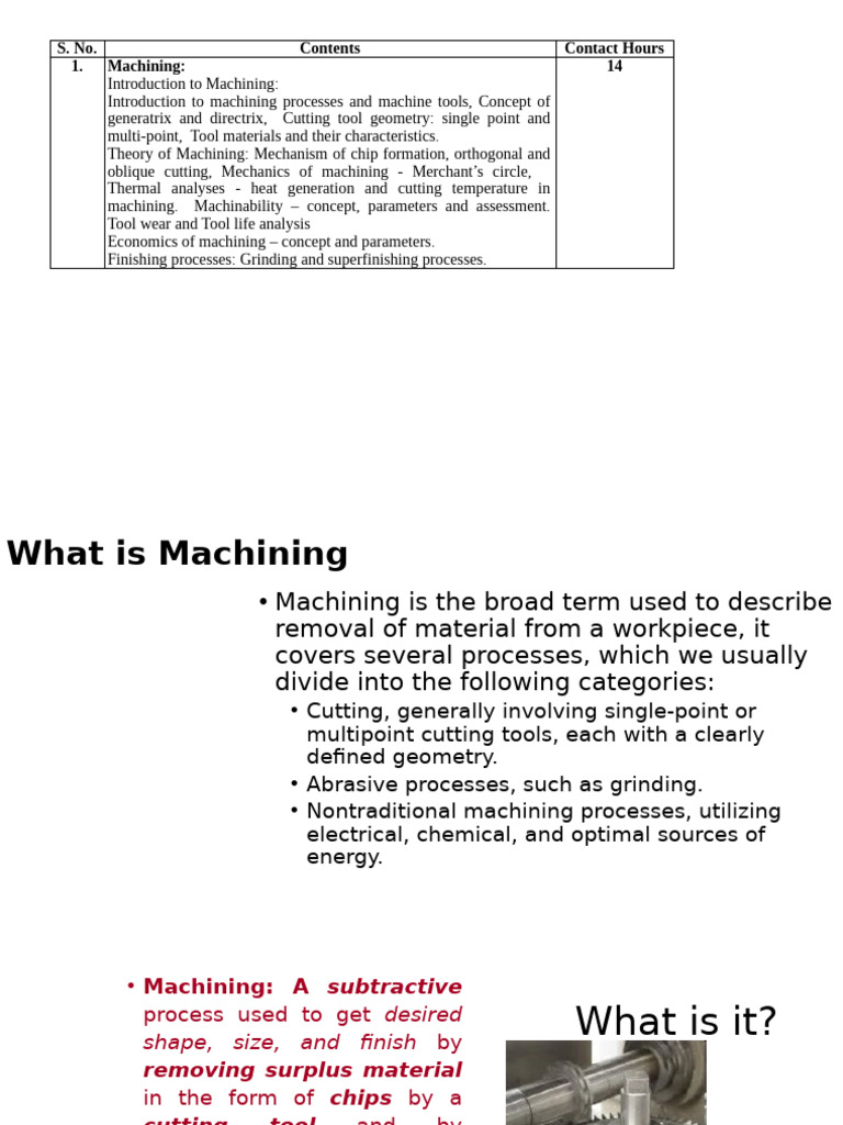 Chap 1 Machining | PDF