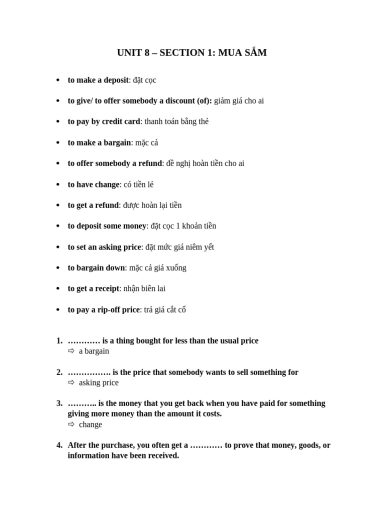 Unit 8 - Section 1 | PDF