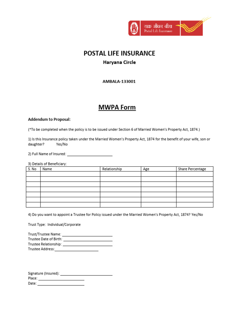 MWPA Form - PLI | PDF | Social Science