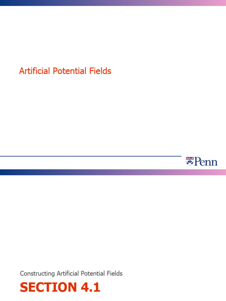 Artificial Potential Fields | PDF