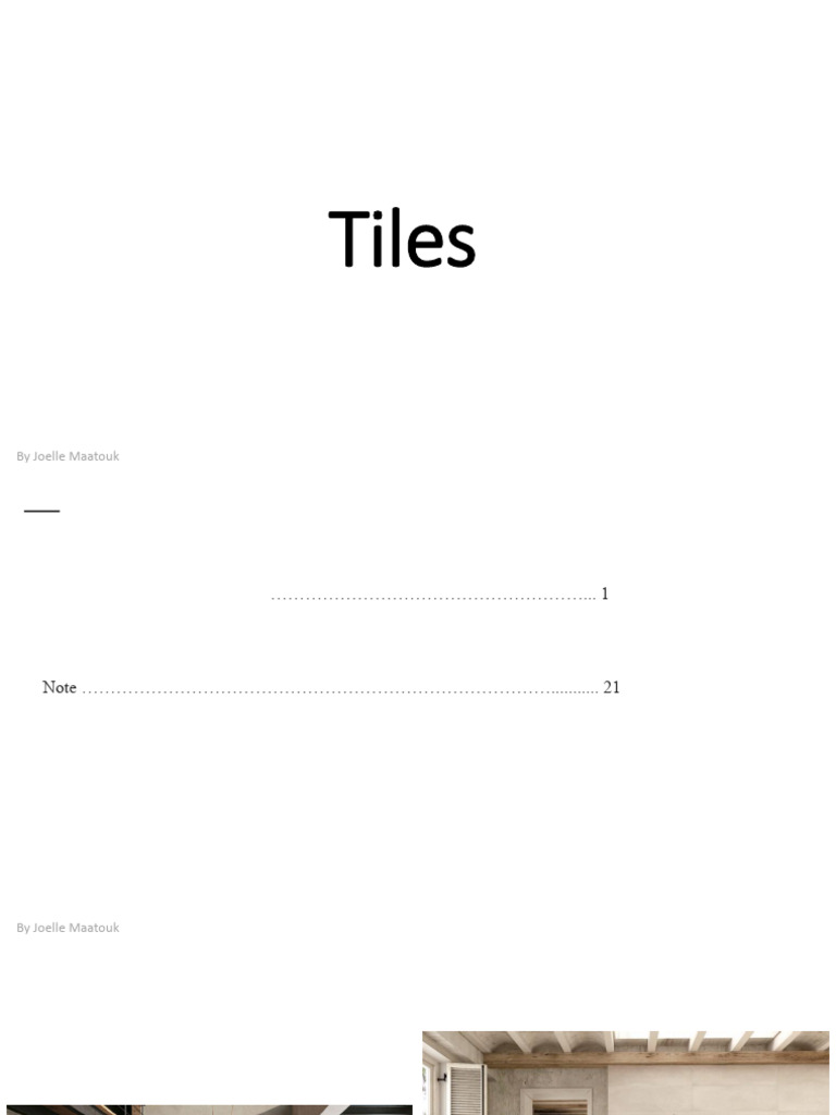 Tiles | PDF