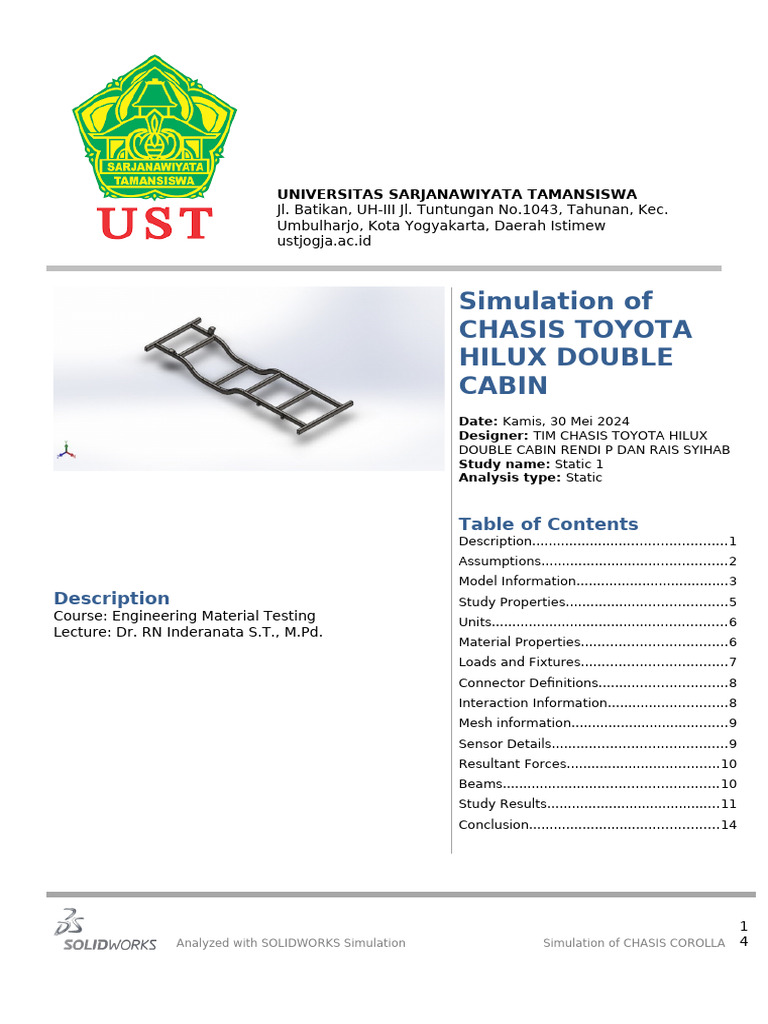 CHASIS COROLLA-Static 1-1 | PDF