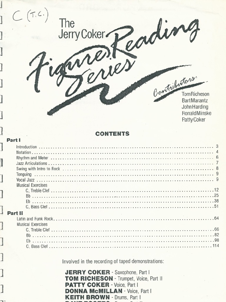 Jerry Coker Figure Reading Series | PDF | Musical Compositions | Musicology