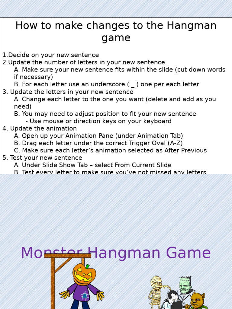 Choose Your Own Monster Hangman | PDF