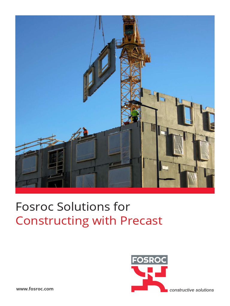 Fosroc Solutions for Constructing With Precast | PDF