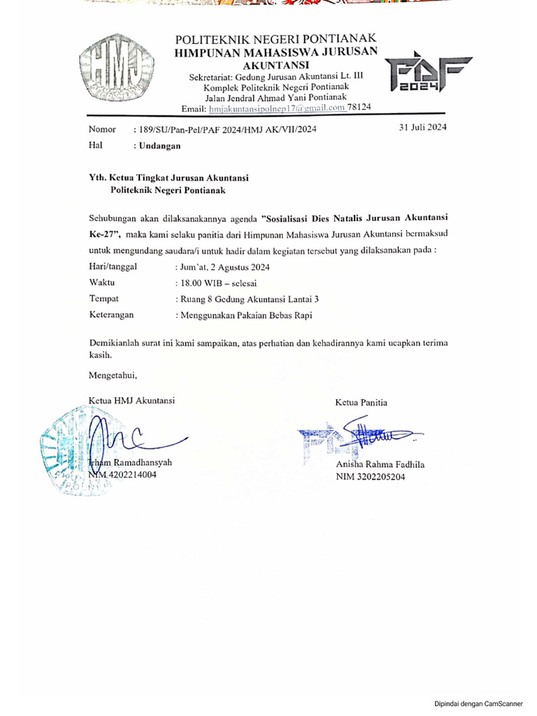 SU Kating PAF 2024 | PDF