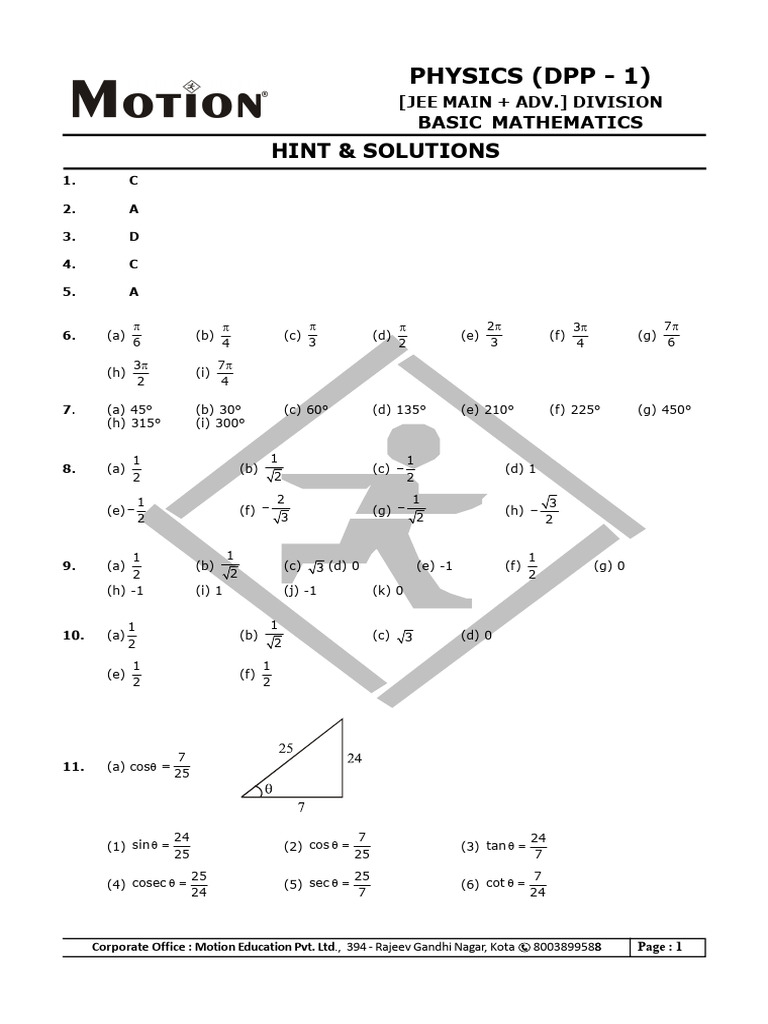 Basic Maths _ DPP_ Sol. | PDF