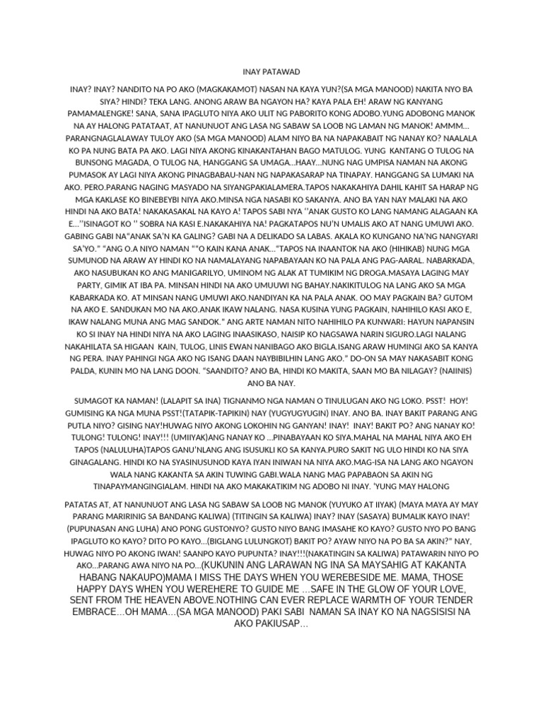 Inay Patawad | PDF