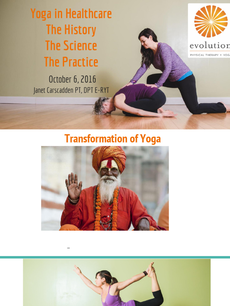 Yoga in Healthcare The History The Science The Practice | PDF | Asana ...