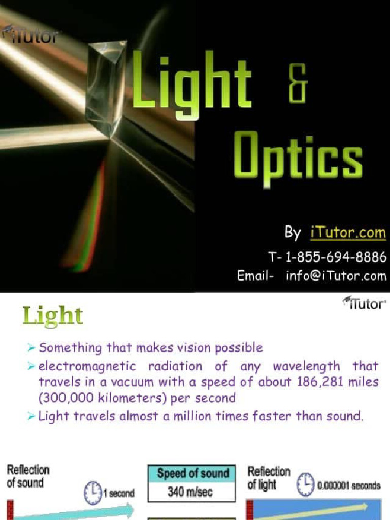 Light and Optics | PDF