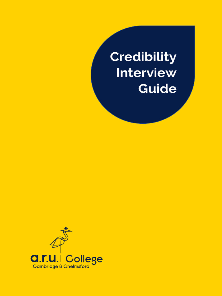 Credibility Interview Guide | PDF