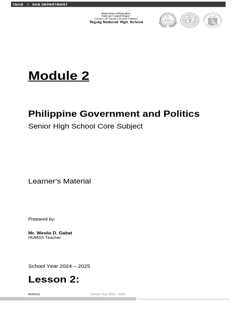 PPG Module2 Tnhs | PDF