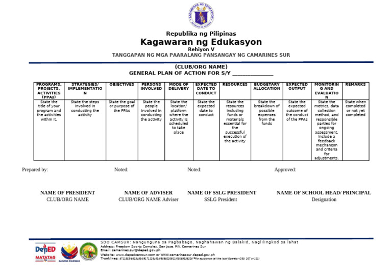 Gpoa For Clubs and Orgs | PDF