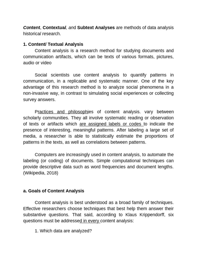 Unit 2 Content - Contextual Analysis | PDF | Methodology | Science