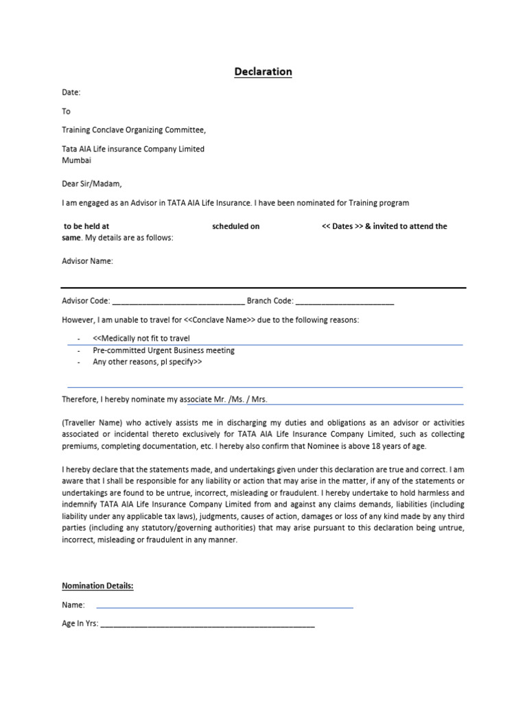 Surrogate Declaration Dubai | PDF | Insurance | Business