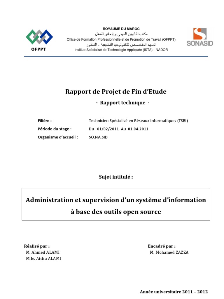 PG Rapport Technique | PDF
