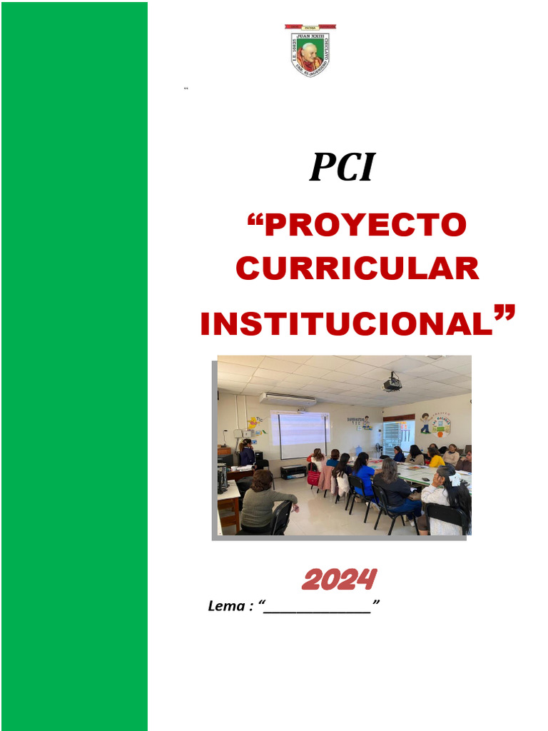 Proyecto Curricular Institucional Ie Juan Xxiii | PDF