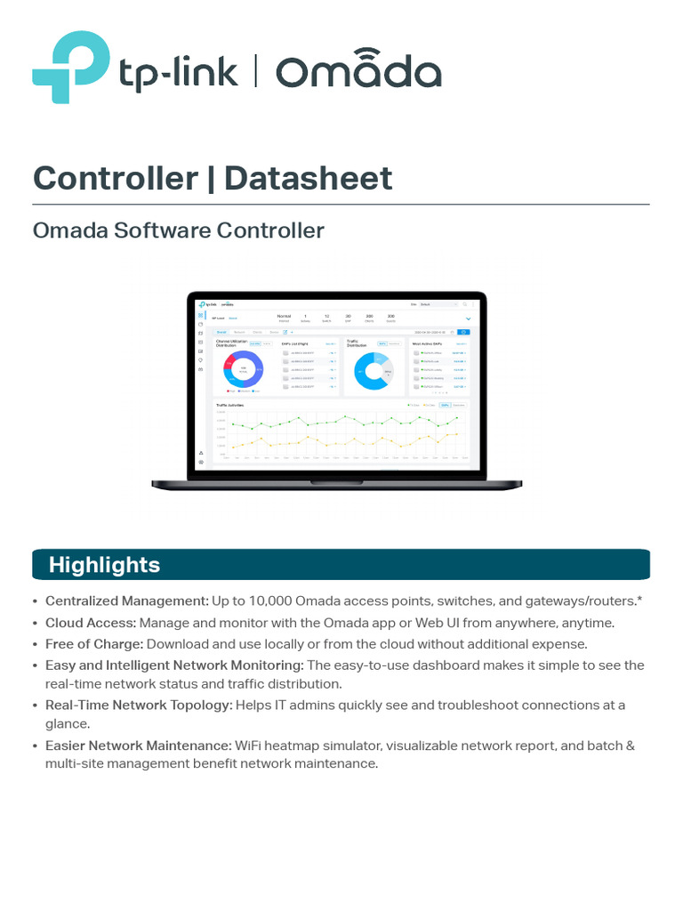 Omada Software Controller - Datasheet | PDF